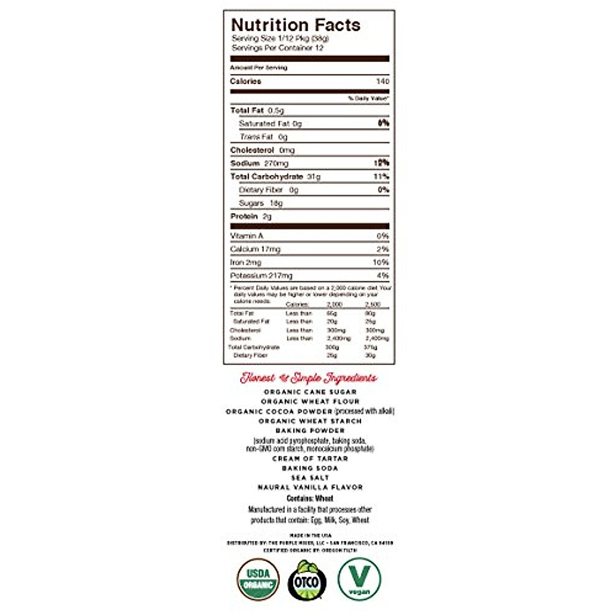 Miss Jones Baking Organic Cake and Cupcake Mix, Non-GMO, Vegan-Friendly, Moist and Fluffy: Chocolate (Pack of 1)