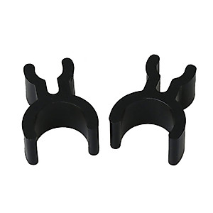 Lovermusic Black 2.3x1.8cm ABS French Horn Pencil Clip Trumpet Pen Clip Holder Musical Instruments Pack of 5