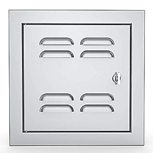 SUNSTONE BA-VSDL12 Signature Series Beveled Frame Access, Grill, Outdoor Cooking Doors, Stainless stel