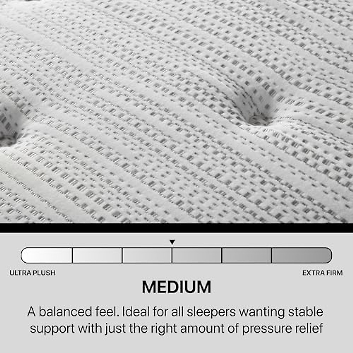 Beautyrest Silver BRS900 12.25” Medium Queen Mattress, Cooling Technology, Supportive, CertiPUR-US, 100-Night Sleep Trial, 10-Year Limited Warranty,White