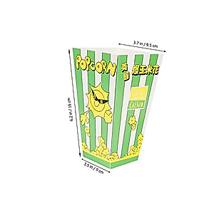 Gogogmee Food Containers Snack Box Container 100pcs Popcorn Boxes Ornament Container Popcorn Cases Popcorn Bucket Food Box Set Snack Paper Snack Container Snack Containers