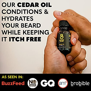 Beard Club - Everyday Beard Care Kit - Style, Moisturize and Grow a Healthier Beard - Straight Edge Razor, Beard Shampoo, Cedar Beard Balm and Beard Oil, Boar Bristle Beard Brush - Gift Kit