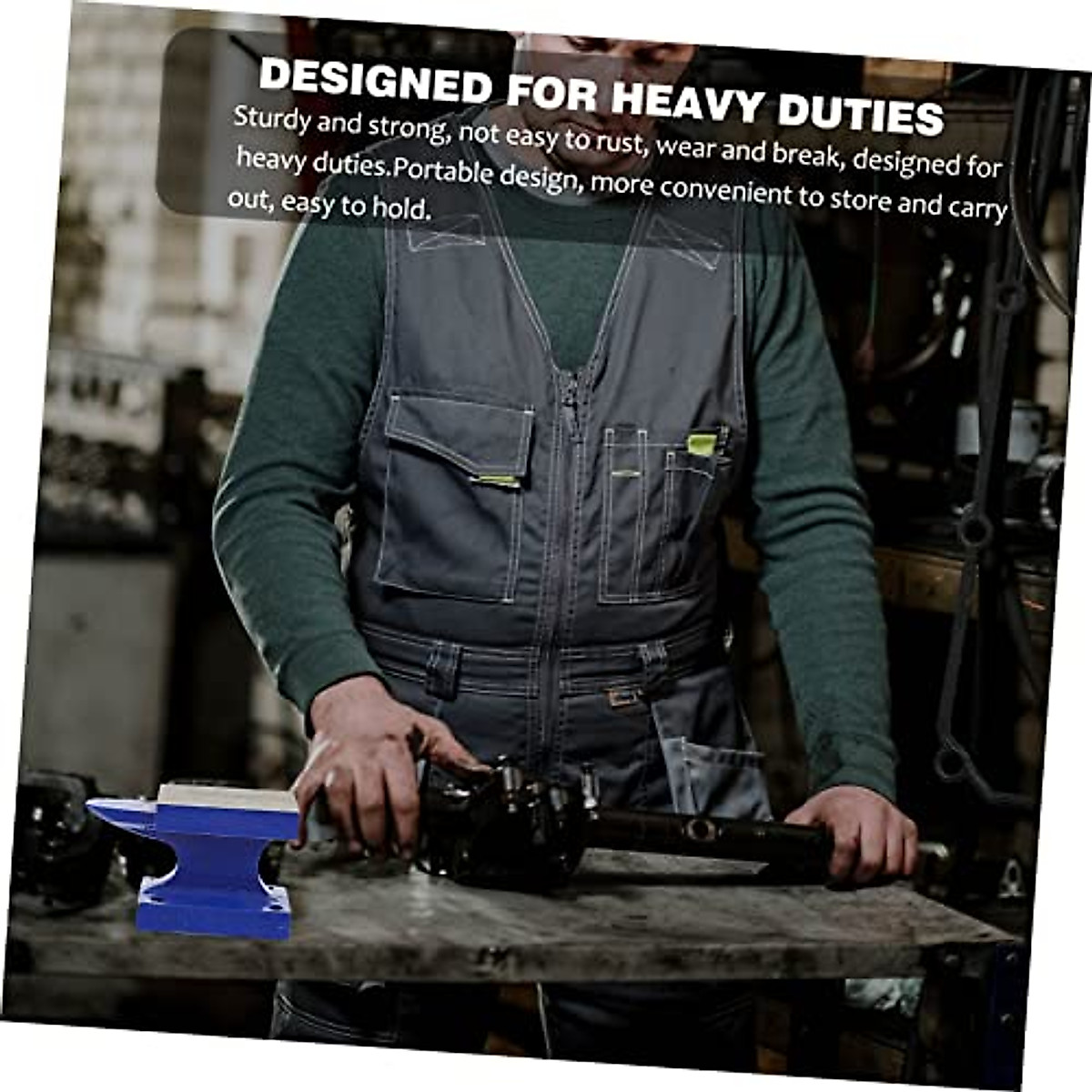 CORHAD 1pc Pad Anvil Heavy Duty Work Bench Hand Jewelry Hotfix Tool Cast Iron Anvil Tool Making Anvil DIY Hand-Knock Anvil Heavy-Duty Anvil Iron Anvil Pad Work Blue Iron Steel Wire Manual