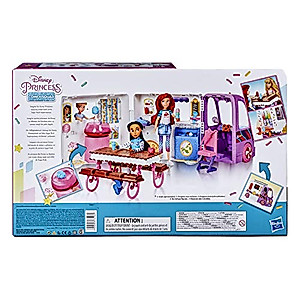 Disney Princess Comfy Squad Sweet Treats Truck, Playset with 16 Accessories, Pretend Ice Cream Shop, Toy for Girls 5 Years Old and Up