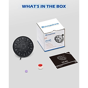 High Pressure Shower Head VMASSTONE 4.7" Rain Fixed Showerhead 7-Spray Setting with Adjustable Brass Swivel Ball Joint - Excellent Replacement for Your Bath Shower Head (FM-001 Matte Black)