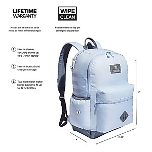 adidas Originals National 3.0 Backpack, Blue Dawn/Onix Grey, One Size