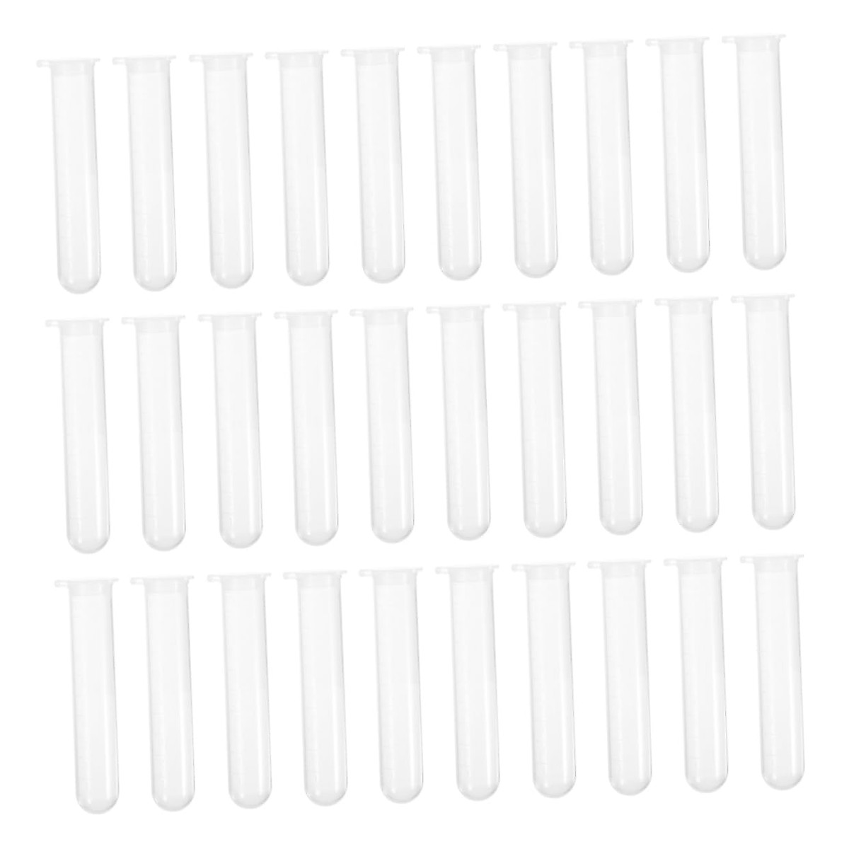 ULDIGI 60pcs Bead Bottle Embroidery Case Storage Case Organizer Felting Storage Pin Storage Sewing Tubes Holder Transparent Plastic