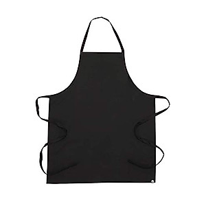 Chef Works Unisex Bib Apron, Black, One Size