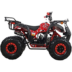 Icebear Super Trooper 125cc Kids ATV Metallic Burgundy/Black