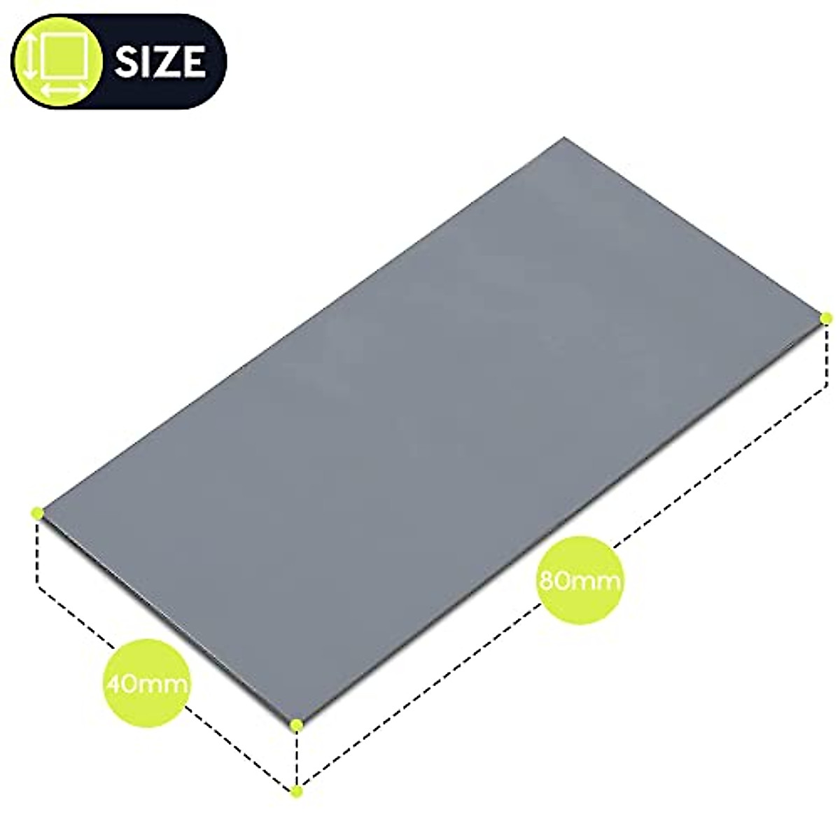 Gelid Solutions GP-Extreme 12W-Thermal Pad 80x40x2.0 (2pcs) Excellent Heat Conduction, Ideal Gap Filler. Easy Installation. 80x40x2.0 (2pcs)