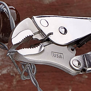 Malco Eagle Grip LP10WC 10 in. Curved Jaw Locking Pliers with Wire Cutter