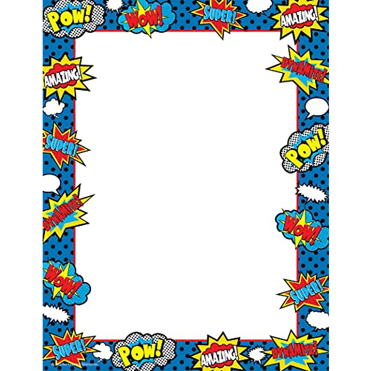 Teacher Created Resources Superhero Computer Paper (5629) 8.5 inches X 11 inches