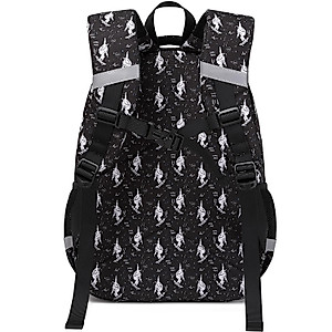 abshoo Cute Astronaut Kids Backpack For Boys School Elementary Kindergarten School Bookbag (Astronaut Black)