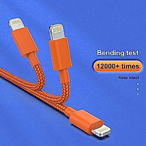 [Apple MFi Certified] iPhone Charger, 6Pack(3/3/6/6/6/10 FT) Lightning Cable Apple Charging Cable Fast Charging High Speed USB Cable Compatible iPhone 14/13/12/11 Pro Max/XS MAX/XR/XS/X/8-multicolor