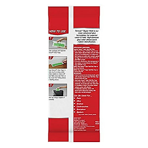 Tomcat Super Hold Glue Traps Rat Size for Rats, Mice, Snakes, Cockroaches, Spiders, and Scorpions, Ready-To-Use, 2 Traps