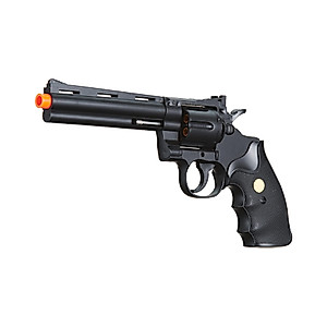 Airsoft 36B Spring Revolver Low Powered Airsoft Pistol Durable Plastic -Black