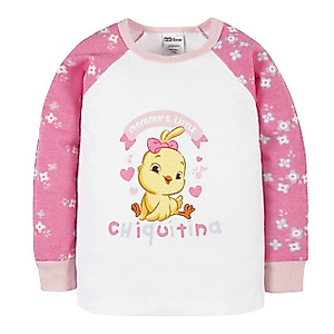 Canticos Unisex-Baby Girls' 2-Piece Snug Fit Cotton Pajamas, Pink, 18 Months