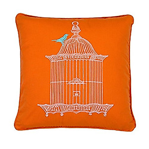 Levtex Abigail Birdcage Pillow Orange