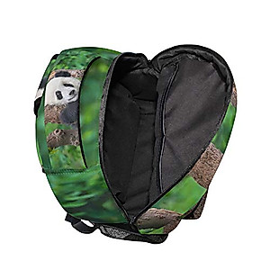 ALAZA Cute Panda On The Tree Stylish Large Backpack Personalized Laptop iPad Tablet Travel School Bag with Multiple Pockets for Men Women College
