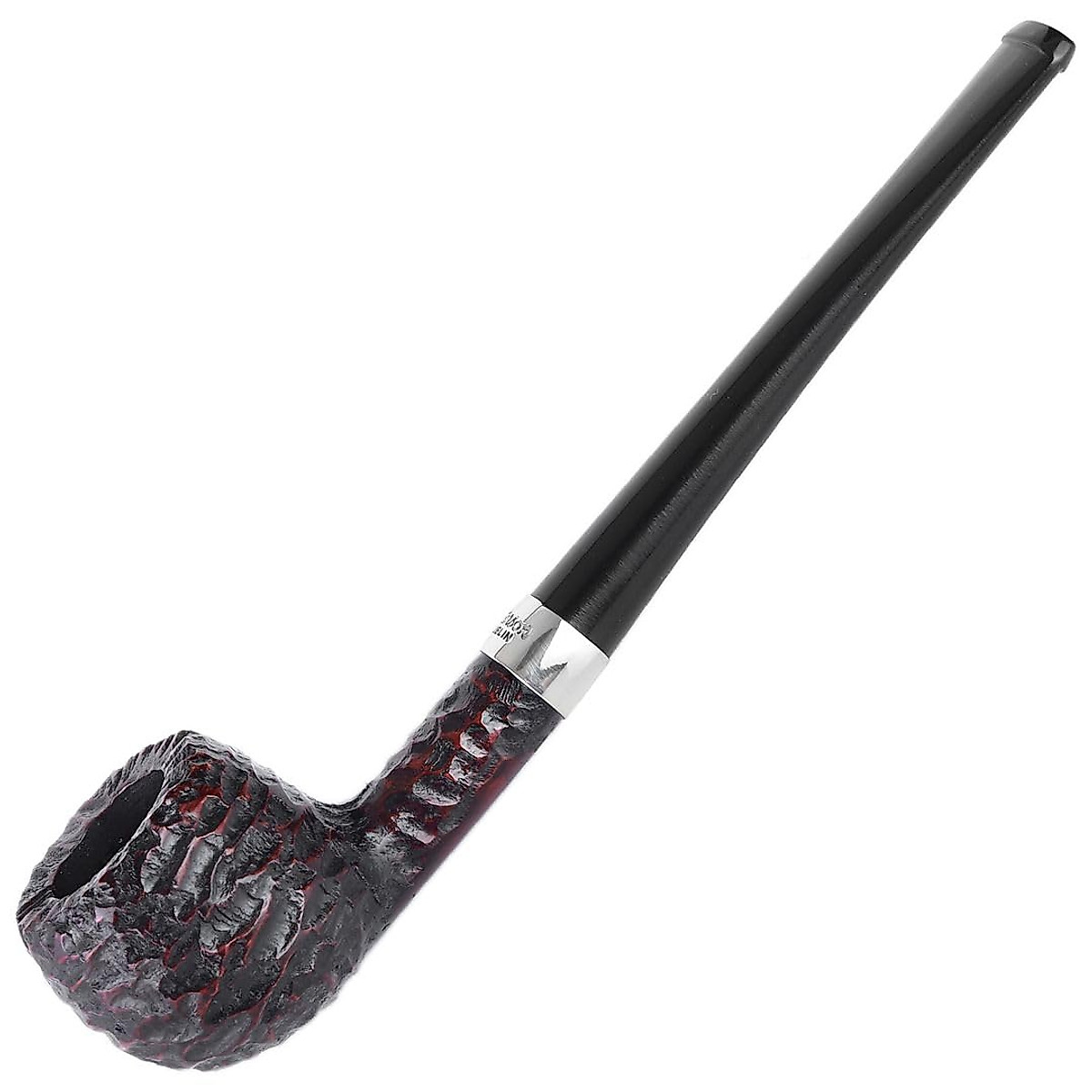 Peterson Pipes Junior Rusticated Pear - Vintage English Pipe Design, Handmade Small Tobacco Pipe, Mediterranean Briar Classic Wood Pipe, Collectible Tobacco Pipe, Made in Ireland