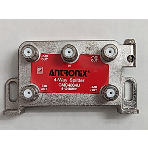 Antronix CMC4004U 4-Way Vertical Splitter, 1.218 GHz High Performance for Coax Cable TV & Internet Optimized MoCA 2.0 Performance (1)