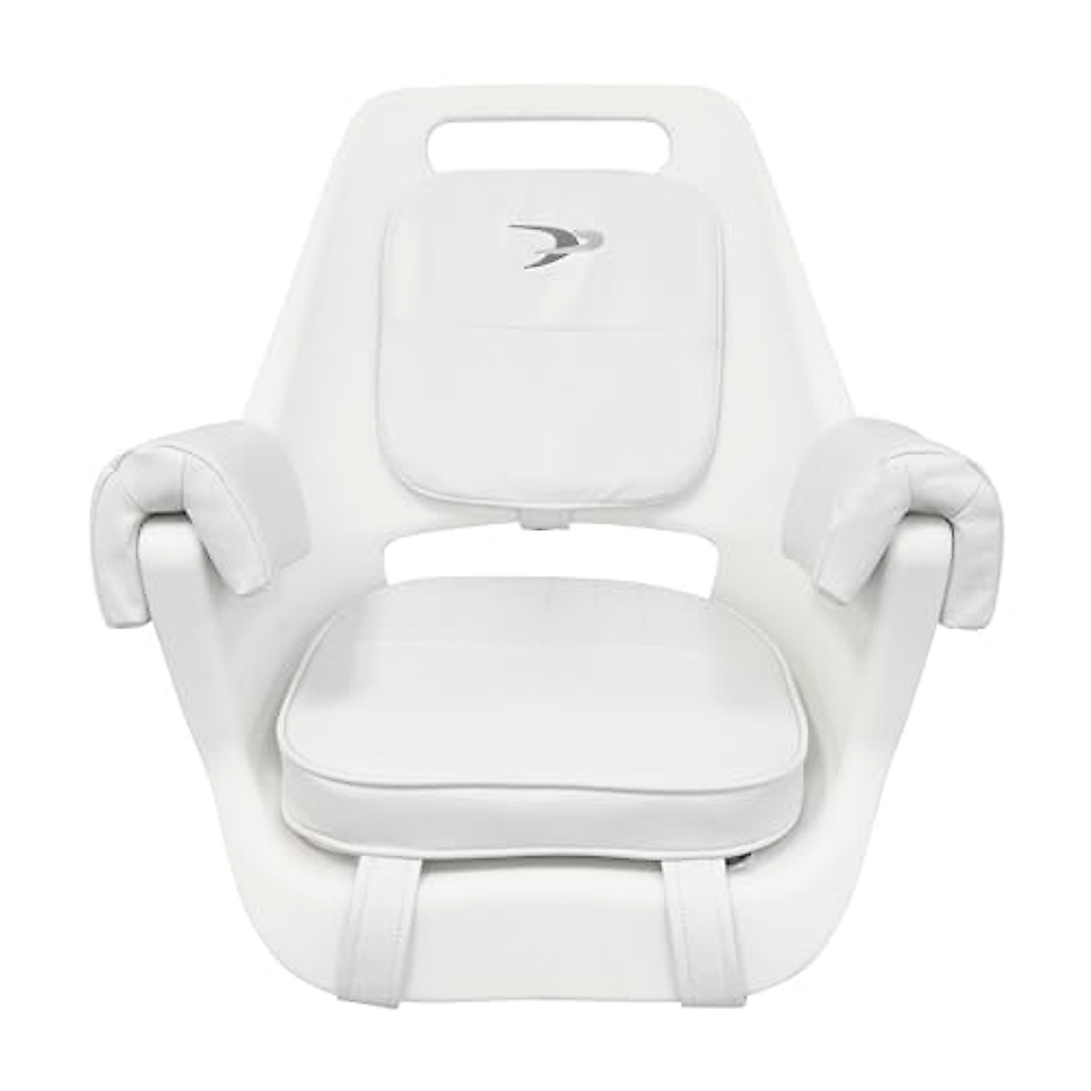 Wise 8WD007-3-710 Deluxe Pilot Chair with Cushions and Mounting Plate, White