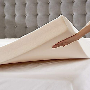 Sleep Philosophy Gel Infused Memory Foam Mattress Topper Luxurious, All Season Enhanced Bed Support, Queen, White Removable 3M Cover Scotchgard Moisture Wicking Cover