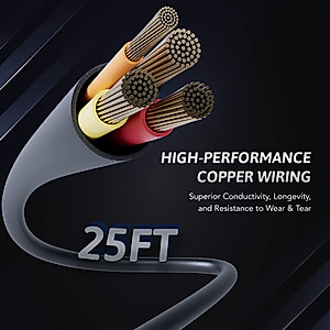 Level 2 & Level 1 EV Charger, 16Amp 110-240V Portable J1772 Electric Car Charger with NEMA 6-20 & NEMA 5-15 Adapter, Plug-in EV Charging Station with Adjustable Amp Delayed Timer 25ft Long Cord, Black