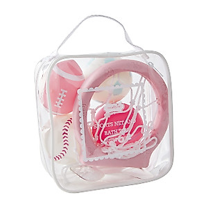 Mud Pie Baby Girls' Pink Sports Bath Toy Set