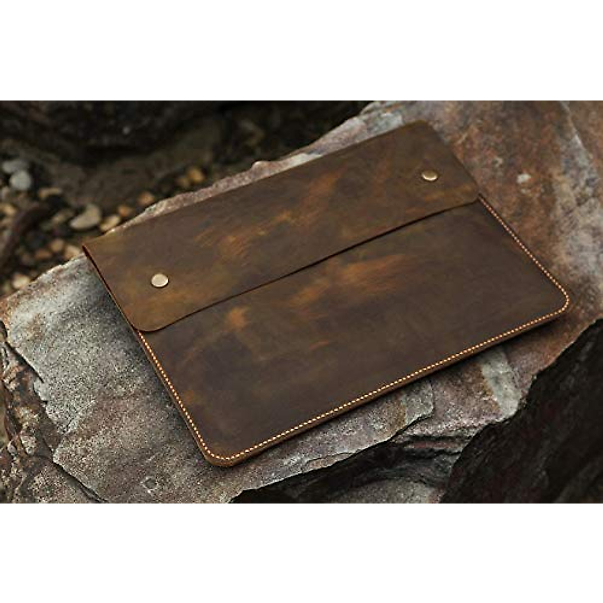 Vintage retro leather new macbook pro 14 15 16 inch sleeve case/macbook air leather bag cover MAC05SF-B