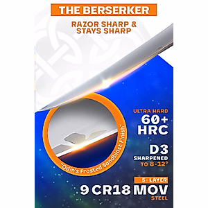 Dalstrong Fillet Knife - 7 inch Flexible Blade - Valhalla Series - Celestial Resin & Wood Handle - Fish Meat Cutting, Carving, Bone, Trimming, Deboning - Leather Sheath Included