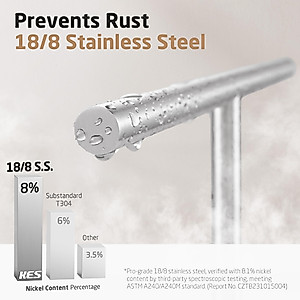 KES Hand Towel Rack for Bathroom Countertop, Stand Towel Holder with Small Marble Base, Hand Towel Holder Free Standing 18/8 Stainless Steel Space Saving Brushed Finish, BTH234S40-2