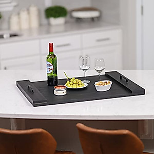 RELODECOR Noodle Board Stove Covers, Premium Stove Top Cover Board for Gas Stove Burner and Electric Range, Kitchen Sink Cover for Counter Space, Decorative Tray for Kitchen (Dark Walnut)