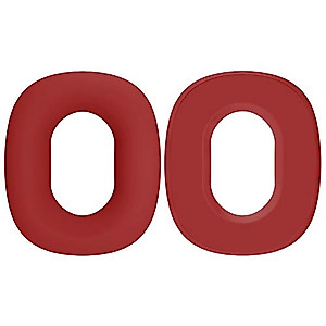 Geekria Silicone Earpad Covers Compatible with AirPod Max, Earpad Protector/Earphone Covers/Earpad Cushion/Ear Pad Covers/Headphone Covers, Easy Installation No Tool Needed (Red)