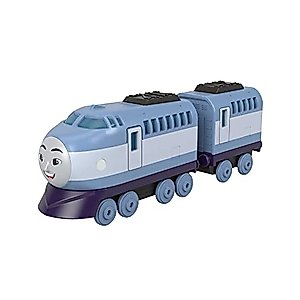 Thomas & Friends Fisher-Price die-cast Push-Along Kenji Toy Train Engine for Preschool Kids Ages 3+