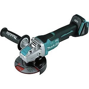Makita XAG26Z 18V LXT® Lithium-Ion Brushless Cordless 4-1/2” / 5" Paddle Switch X-LOCK Angle Grinder, with AFT®, Tool Only