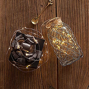 2 Sets of ATTAV LED String Lights with Timer, Battery Operated 20 Micro LEDs on 7 Feet Ultra Thin Copper Wire, Starry String Lights Fairy Lights for Bedroom Christmas Party Wedding Dancing(Warm White)