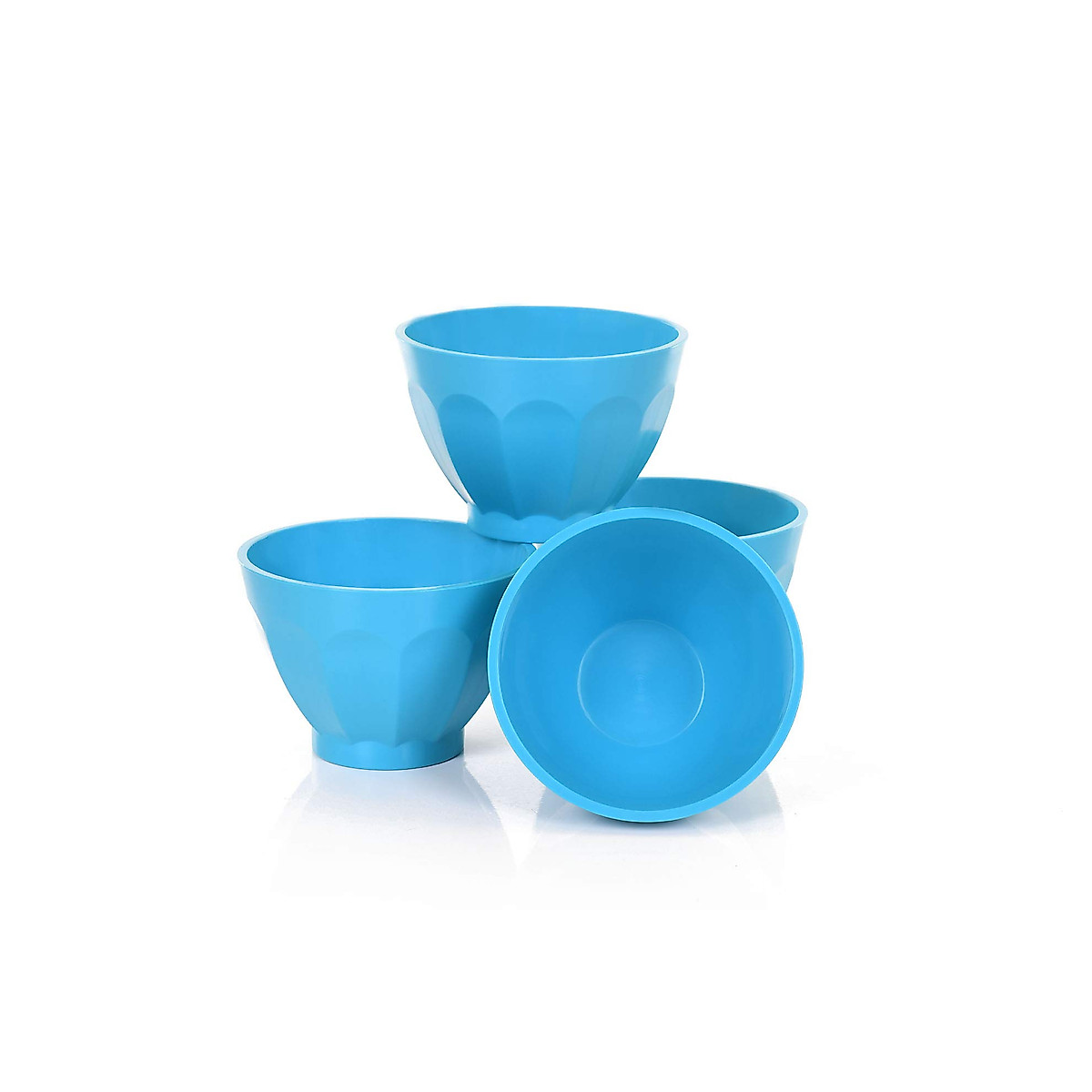 Mintra Home Unbreakable Bowls and Trays (Bold Collection), Turquoise, Small Bowl 4pk - 250ml (8oz),