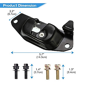 A ABIGAIL Left & Right Pair Tailgate Latch Lever with Striker Bolt, Fit for 1999-2007 Chevy Silverado. Avalanche, GMC Sierra, Cadillac Escalade, Replace # 15921948 15921949, Rear Gate Lock Latch