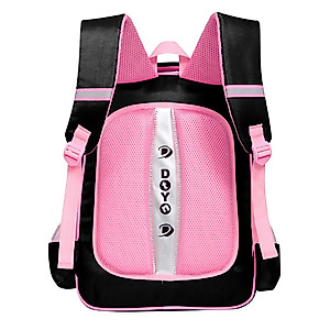 Cat Face Girls Backpack Kids School Bookbag for Primary Students Black