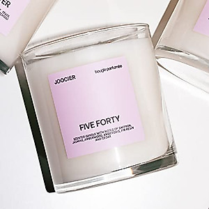 JOOCIER | Five Forty Candle-Saffron, Jasmine, Amberwood | Baccarat Rouge 540 Fragrance Inspired Candle 10 oz 70+ Hour Burn time Double Wick Luxury Home Fragrance Scented Candle Home décor Non Toxic