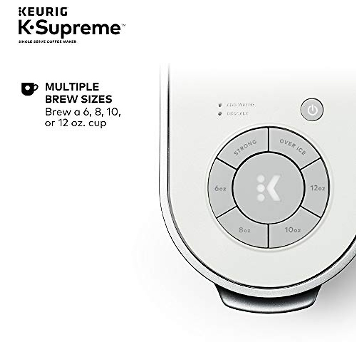 Keurig® K-Supreme Single Serve K-Cup Pod Coffee Maker, MultiStream Technology, White