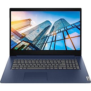 Lenovo IdeaPad 3 Laptop, 17.3" HD+ Screen, Intel Core i5-1035G1 Processor, 20GB RAM, 256GB SSD, HDMI, Wi-Fi, Bluetooth, Windows 11 Home, Blue