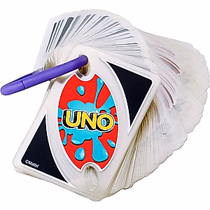 Mattel Games ​UNO Splash Card Game for Outdoor Camping, Travel and Family Night with Water-Resistent Plastic Cards