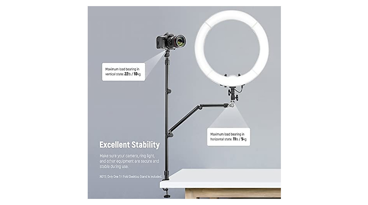 NEEWER Webcam Stand: Flexible Articulating Mount