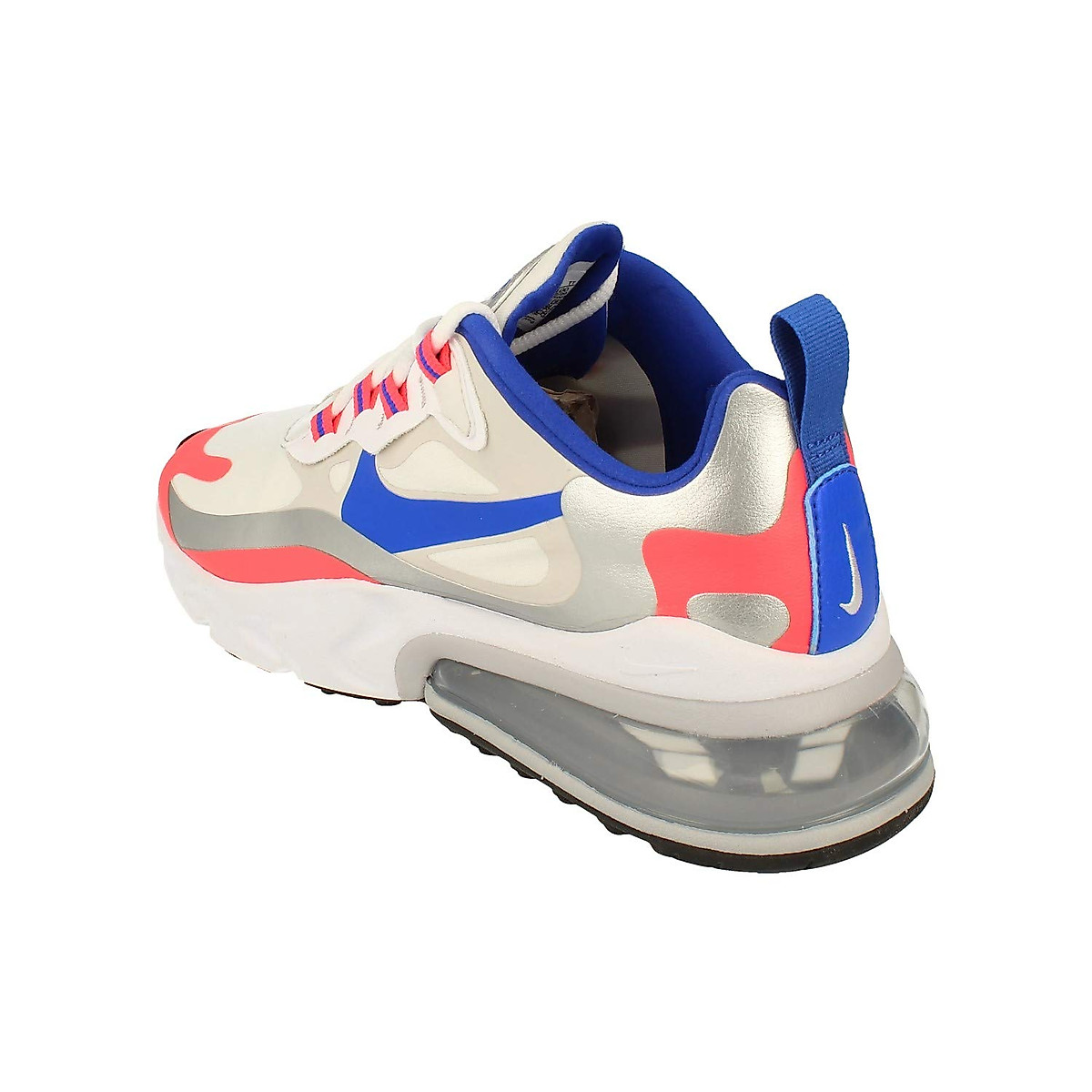 Nike Womens Air Max 270 React Running Trainers CW3094 Sneakers Shoes (UK 7 US 9.5 EU 41, White Racer Blue Flash Crimson 100)