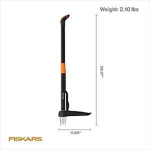 Fiskars 339950-1002 4-Claw Weeder, 39 Inch