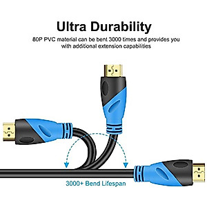 Rommisie 4K HDMI 125 FT Cable (HDMI 2.0,18Gbps) Ultra High Speed Gold Plated Connectors,Ethernet HDMI Cord, 4K@60HZ 2K 1080P 3D ARC Compatible with UHD TV Monitor Laptop Xbox PS4/PS5 ect(36m)