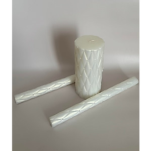 Magik Life Unity Candle Set for Wedding - Wedding Unity Set for Reception and Ceremony - Candle Sets - 6 Inch Pillar and 2 * 10 Inch Tapers