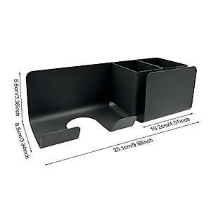 YGFRSTO Hair Dryer Holder Organizer Wall Mount Blow Dryer Holder for Bathroom Hair Tools Appliance Organizer for Hairdryer, Hair Brush, Hair Straightener, Curling Iron Accessory Holder Hanger (Grey)